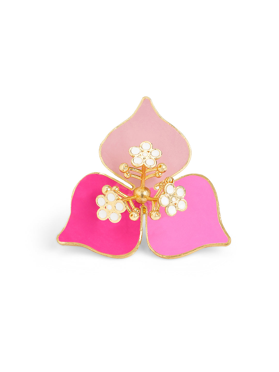 Blush & Peone Pink Bougainvillea Ring Large– mrinalinichandra
